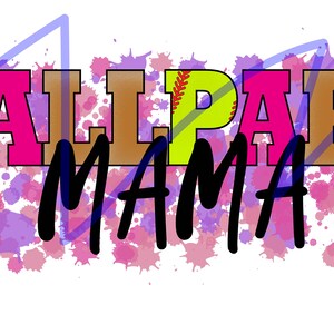 Ballpark Mama Png, Ballfield Mom, Softball Mom, Sublimation Graphic - Etsy