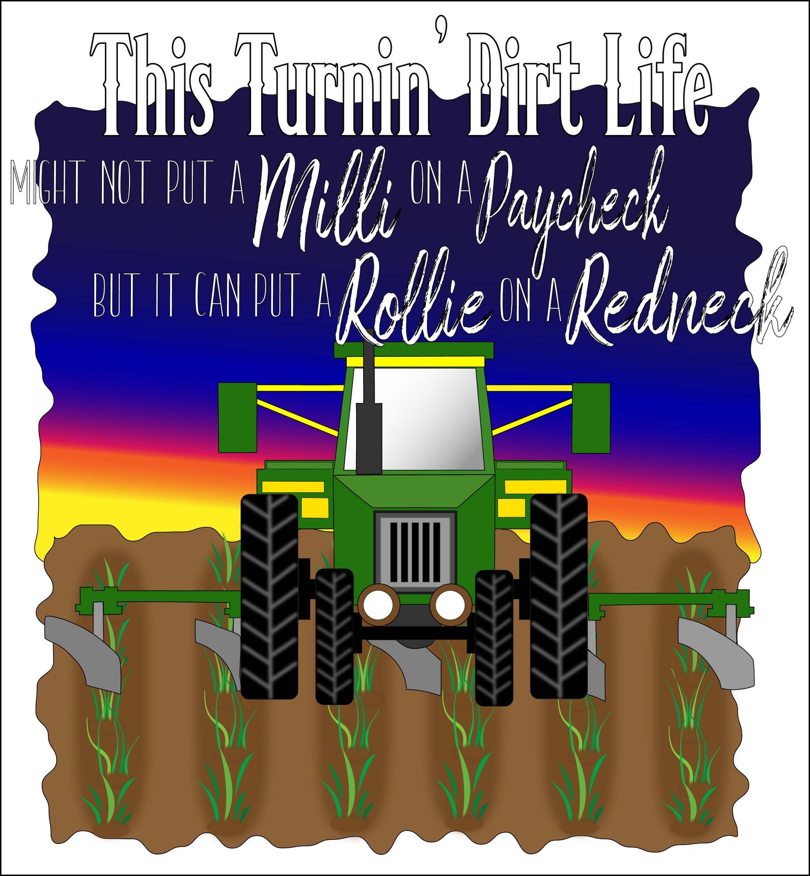 Country Music Png, Brantley, Gilbert, Rollie on a Redneck, Sublimation ...