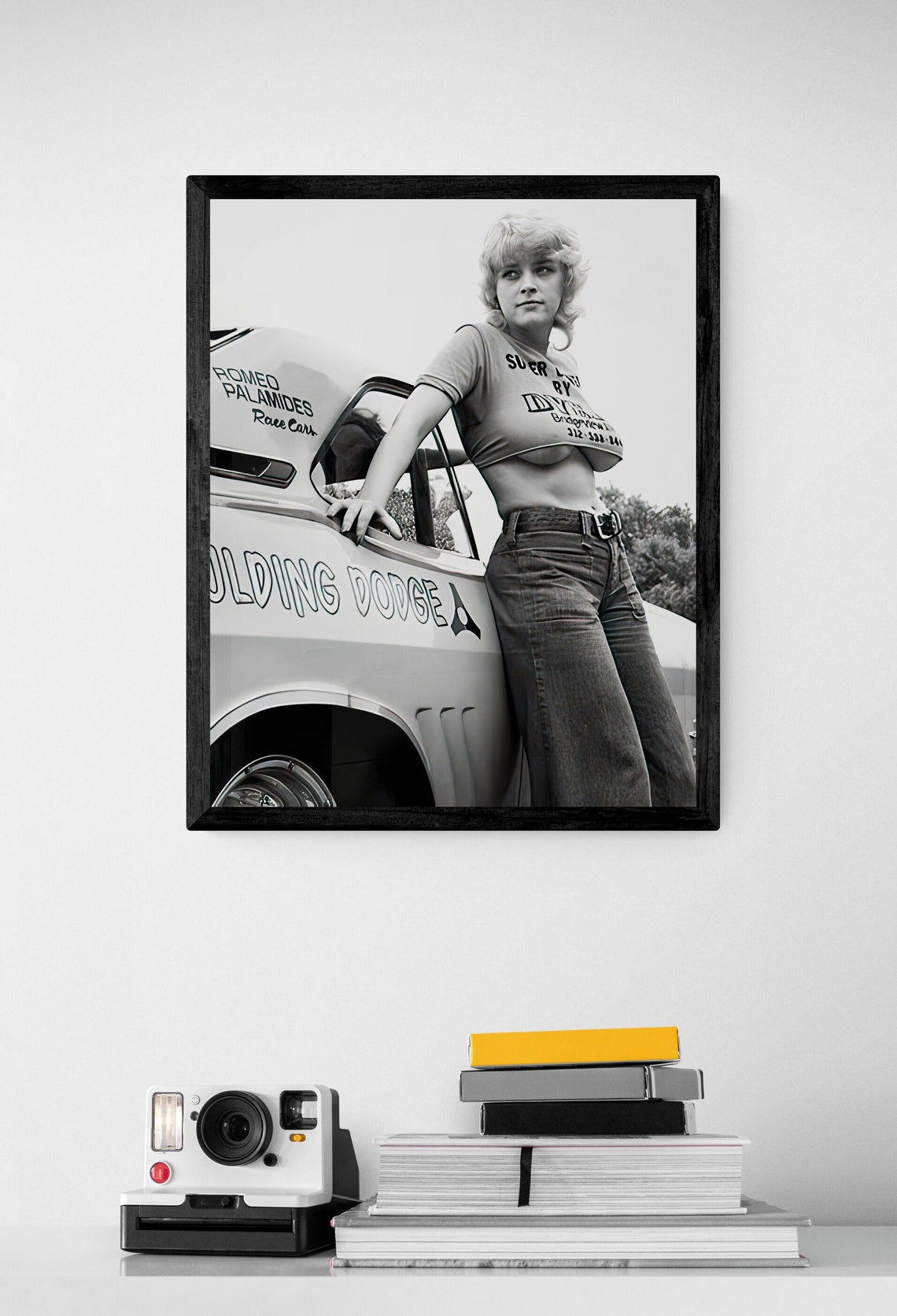 Dodge Girl Roberta Pedon Vintage Pinup Vintage Dodge Racing - Etsy België