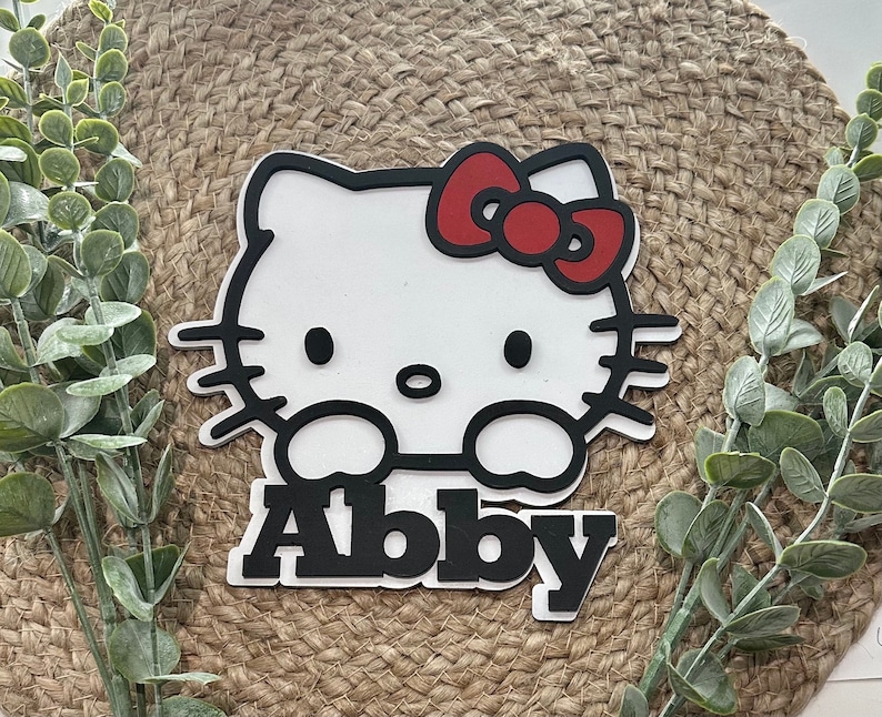 Custom Hello Kitty Sign Etsy