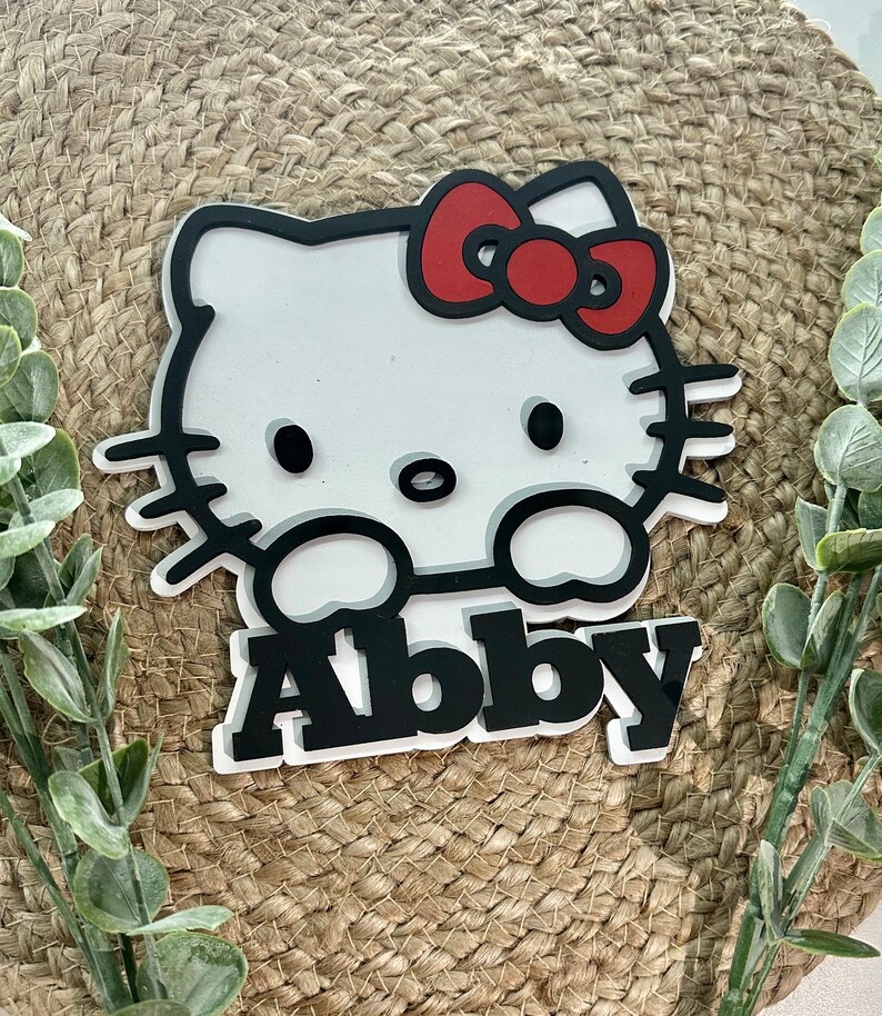 Custom Hello Kitty Sign - Etsy