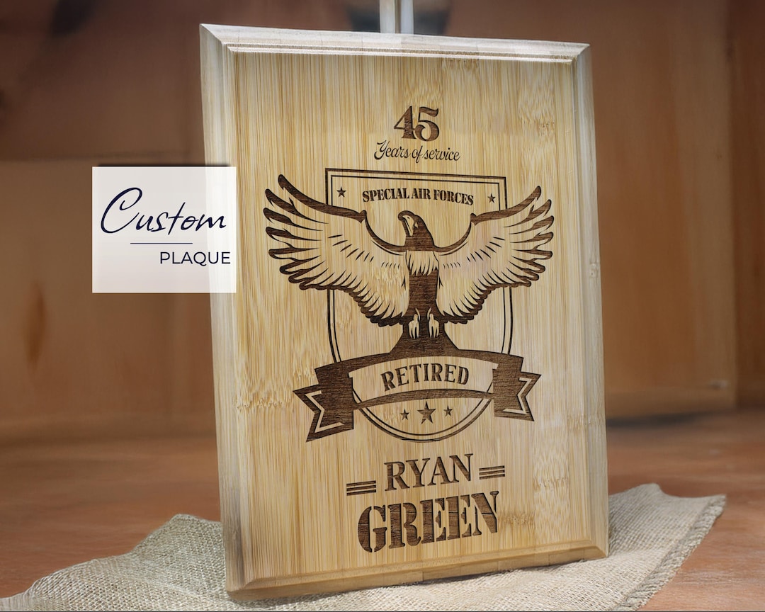 Custom Engraved Wood Plaque - Custom Made Gift, Custom Wood Gift ...