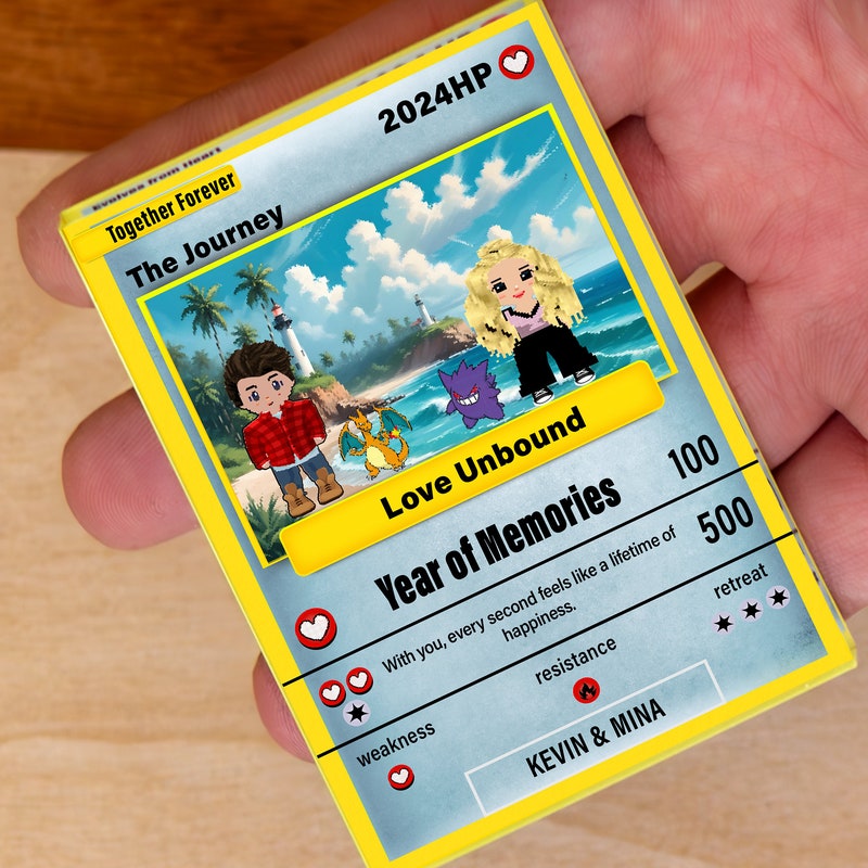 Custom Pokémons Cards Valentines - Etsy