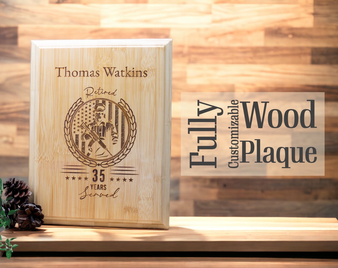 Custom Engraved Wood Plaque Custom Made Gift, Custom Wood Gift custom ...