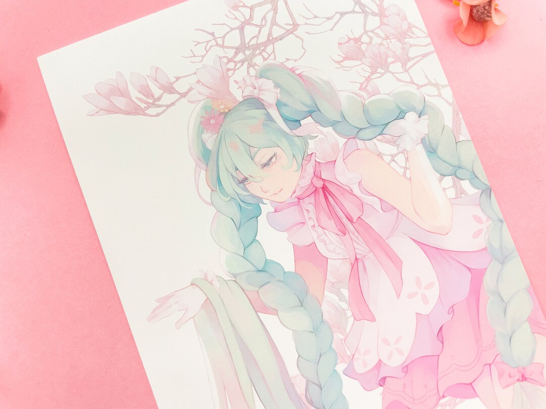 Rapunzel Miku Print // Vocaloid // Hatsune Miku - Etsy
