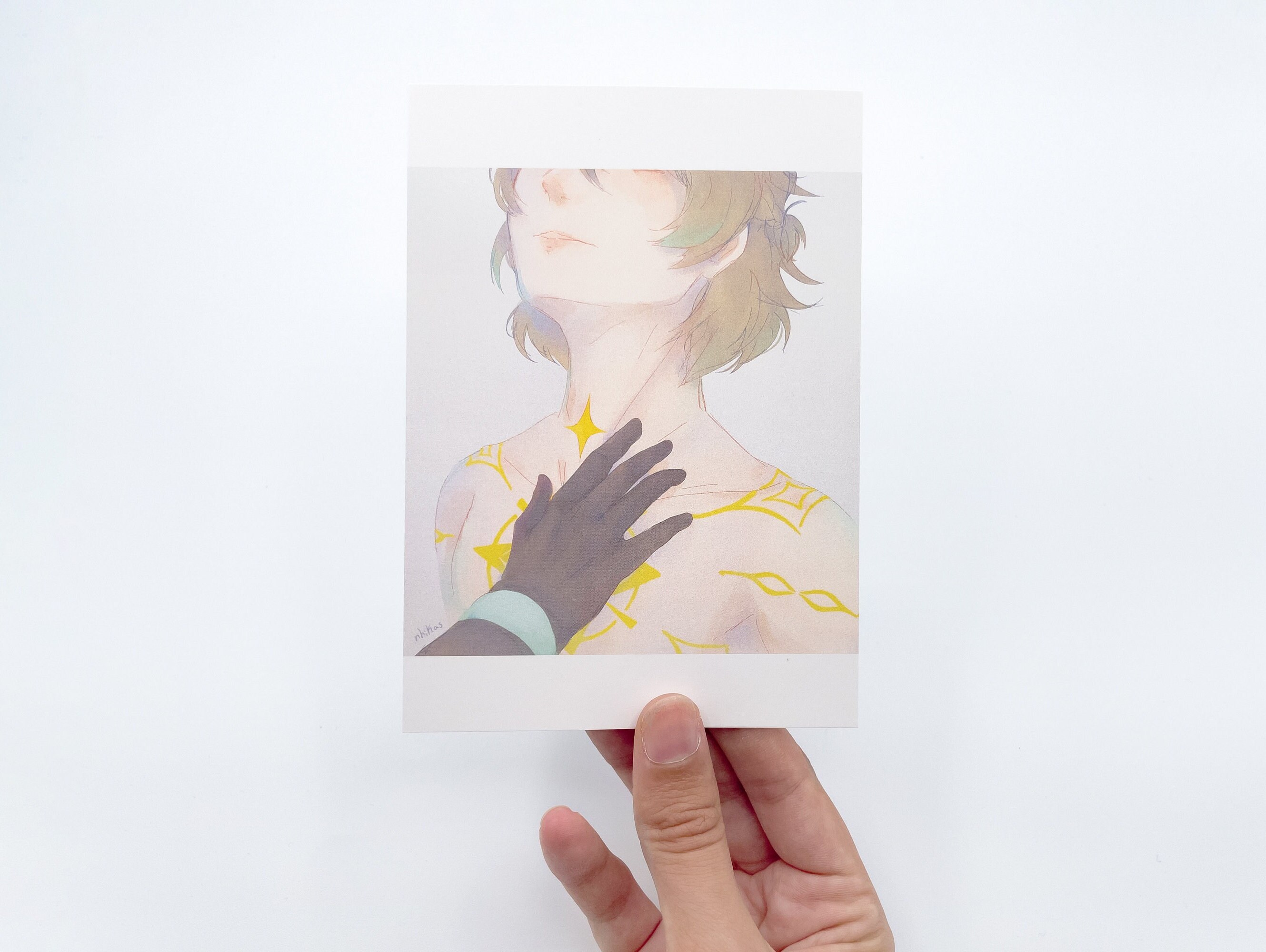 Chalk Albedo Mini Print // Genshin Impact // Postcard Illustration Art ...