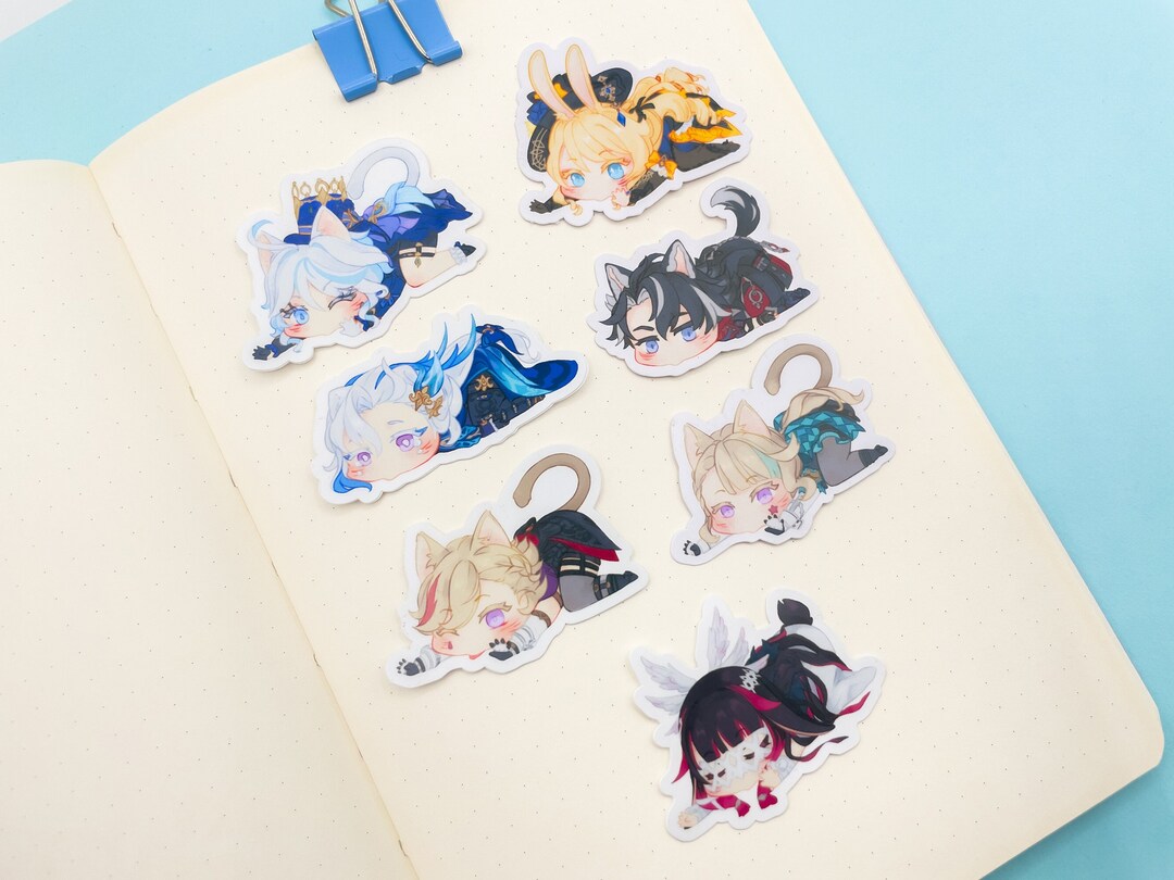 Genshin Impact Animal Stickers Fontaine Characters // Neuvillette ...