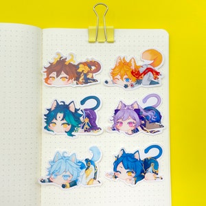 Genshin Impact Animal Stickers Liyue Characters // Zhongli, Xiao ...