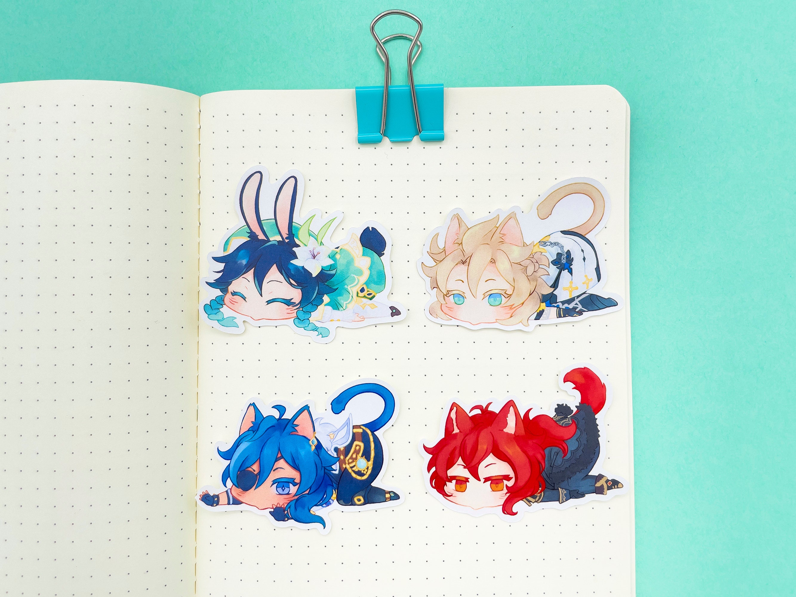 Genshin Impact Animal Stickers Mondstadt Characters // - Etsy