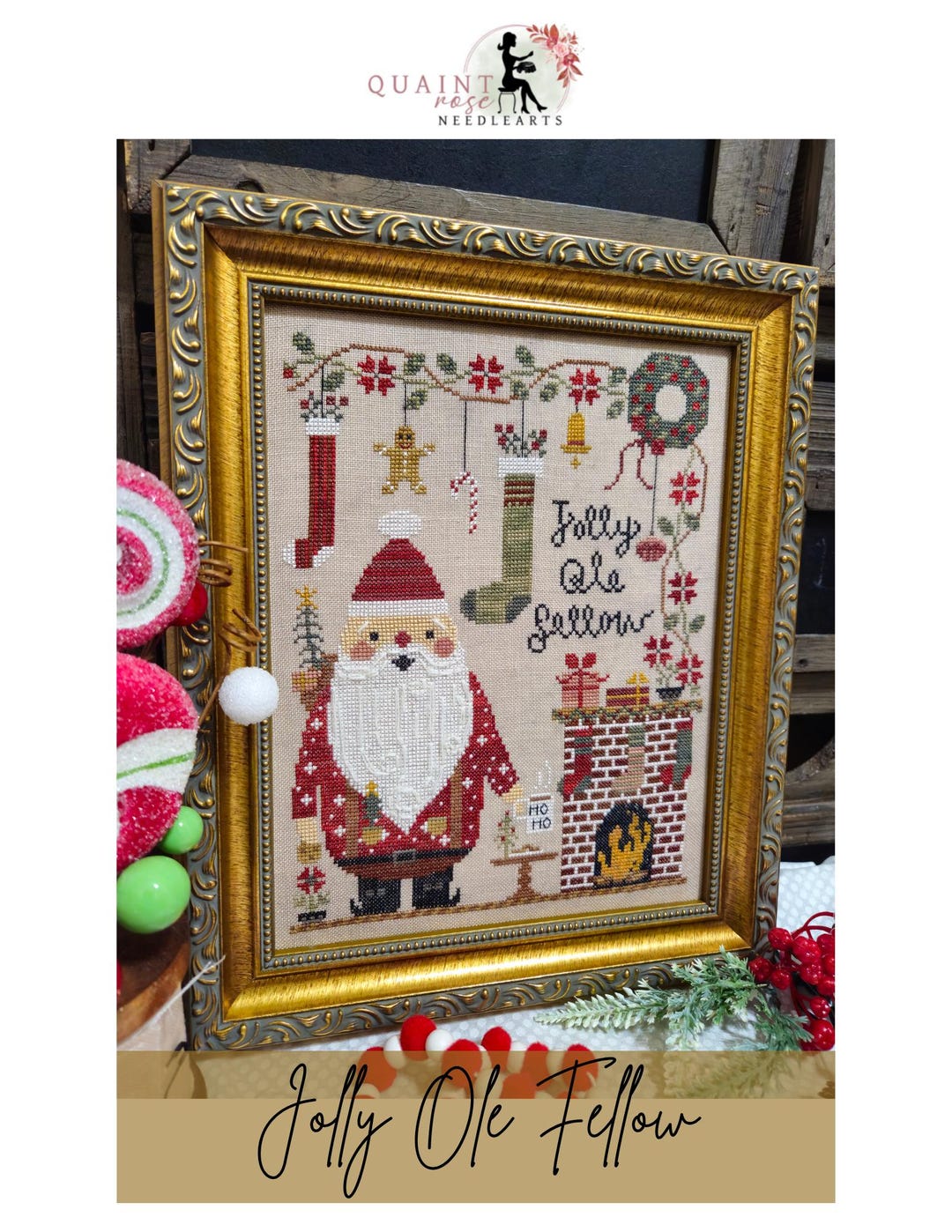 Pdf* Jolly Ole Fellow Cross Stitch Pattern Download - Etsy