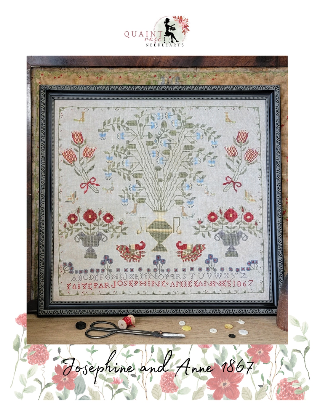 PDF* Josephine and Anne 1867 Cross Stitch Pattern - Etsy