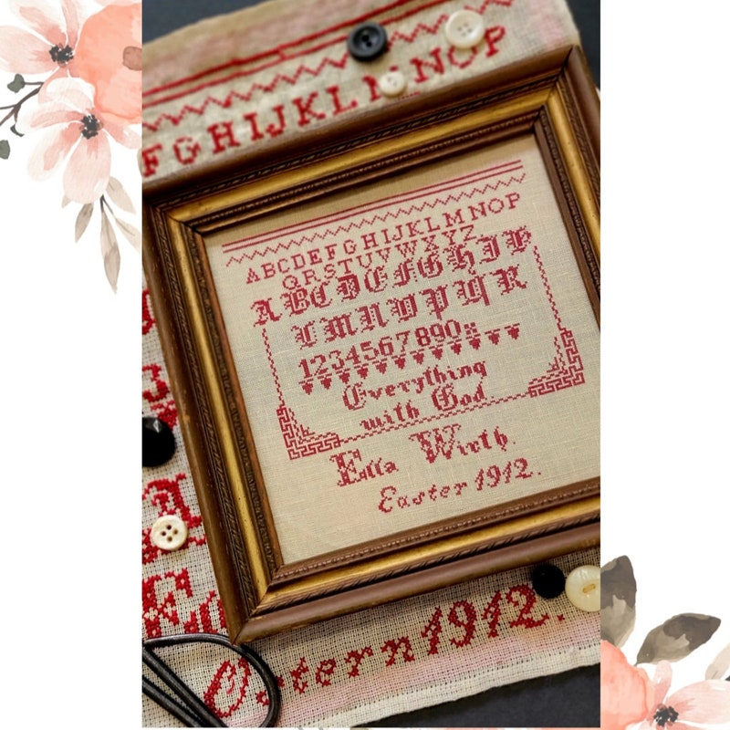 Redwork Stitching - Etsy