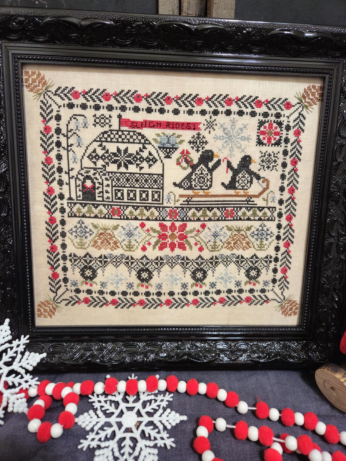 Pdf* Quaint Quakers #4 Winter Cross Stitch Pattern - Etsy