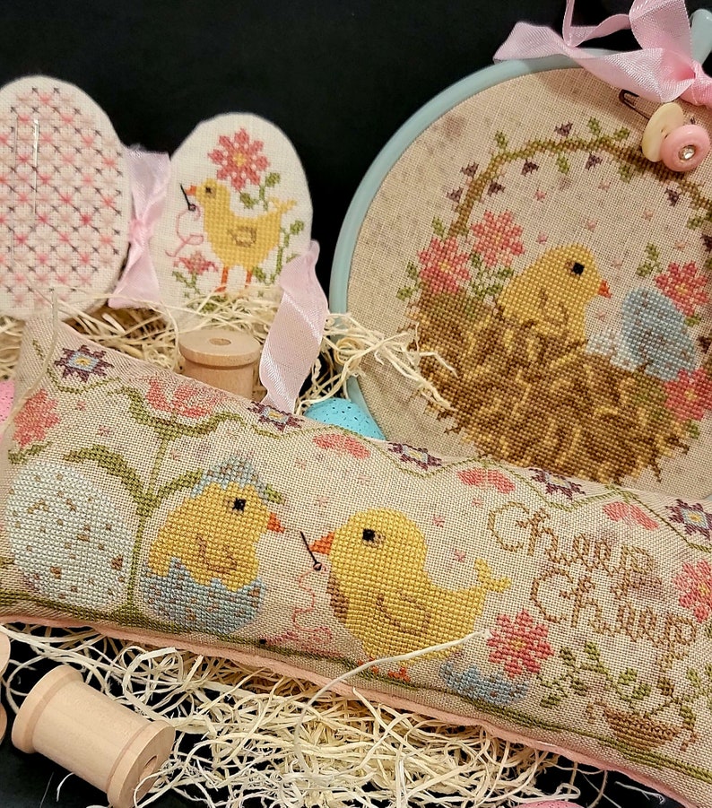 Pdf* Spring Chicks Cross Stitch Pattern - Etsy