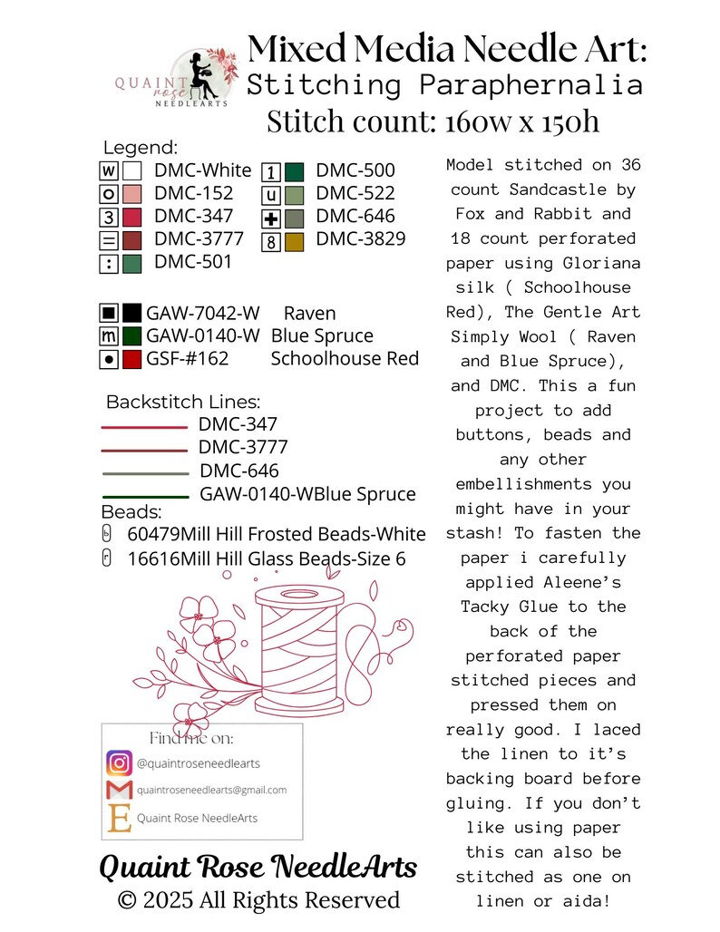 Pdf* Mixed Media Needle Art: Stitching Paraphernalia - Etsy