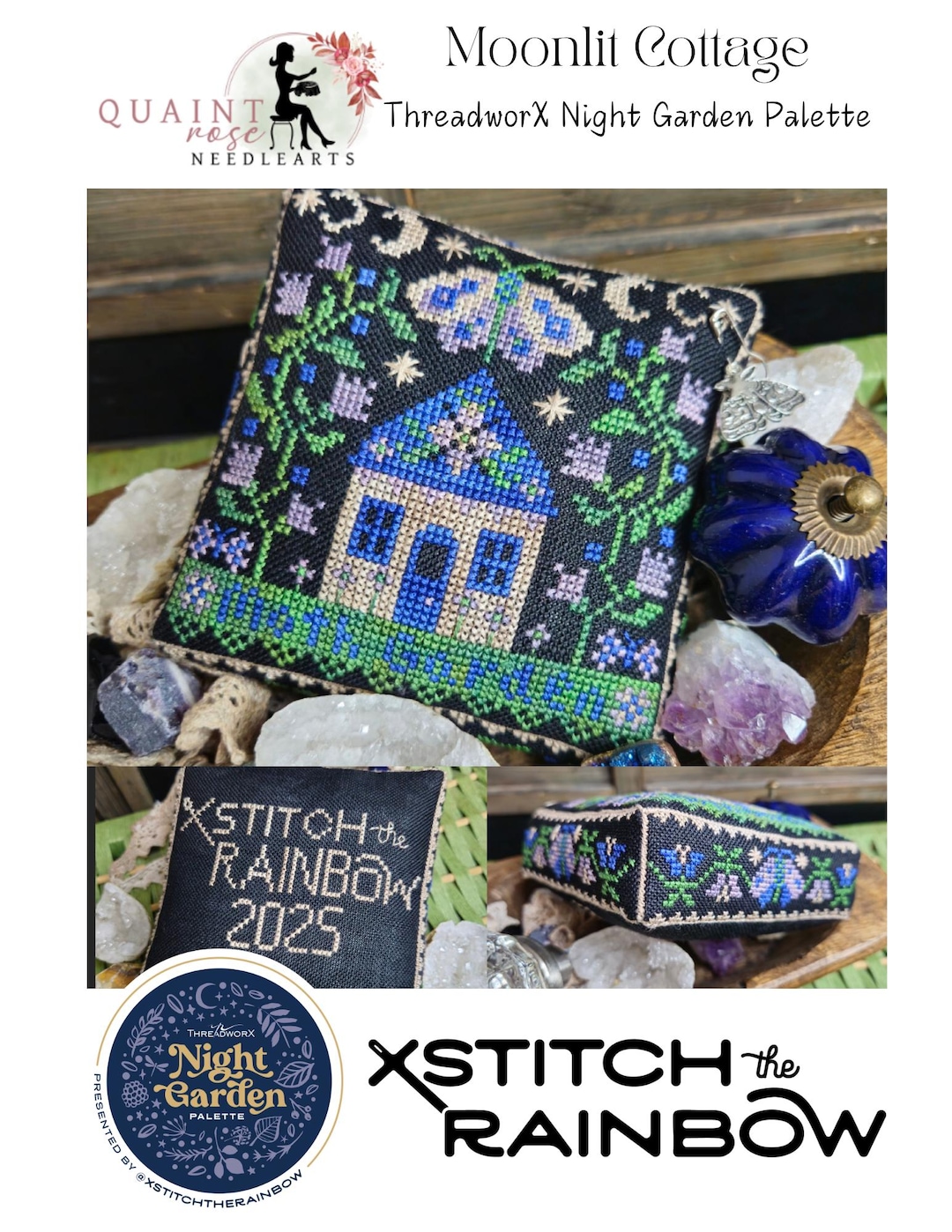 Pdf* Moonlit Cottage Cross Stitch Pattern - Etsy