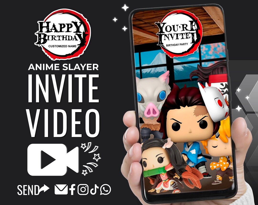 NEW ANIME Samurai Invite Video Animated Invitation - Etsy