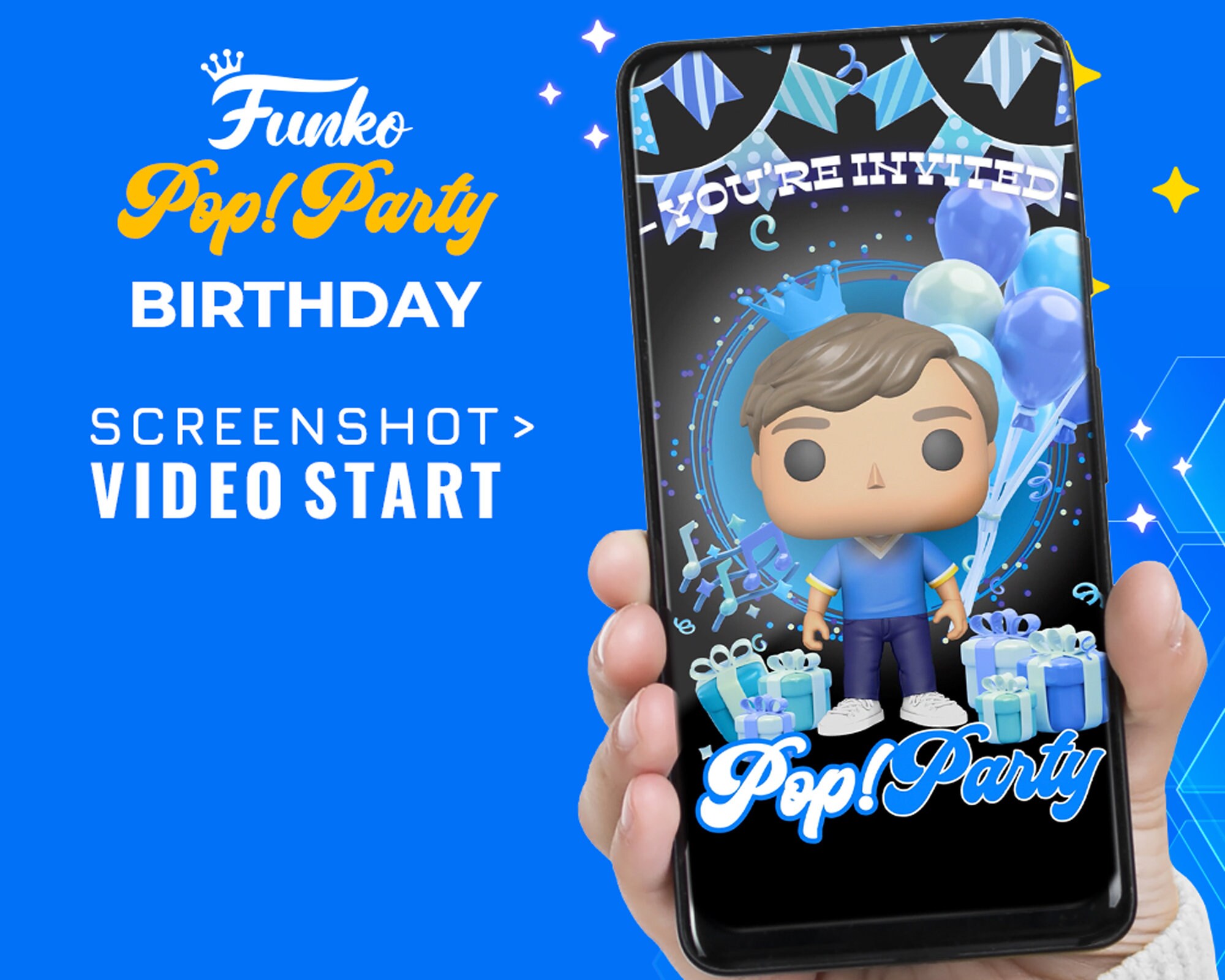 NEW FUNKO POP Party Evite Animated - Etsy