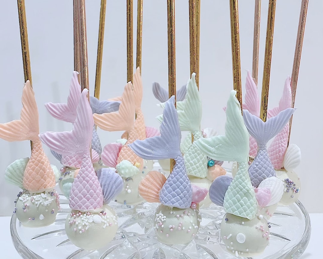 Mermaid Popsicles | Cake Pops | Cake | Mermaid | Birthday | Favours ...