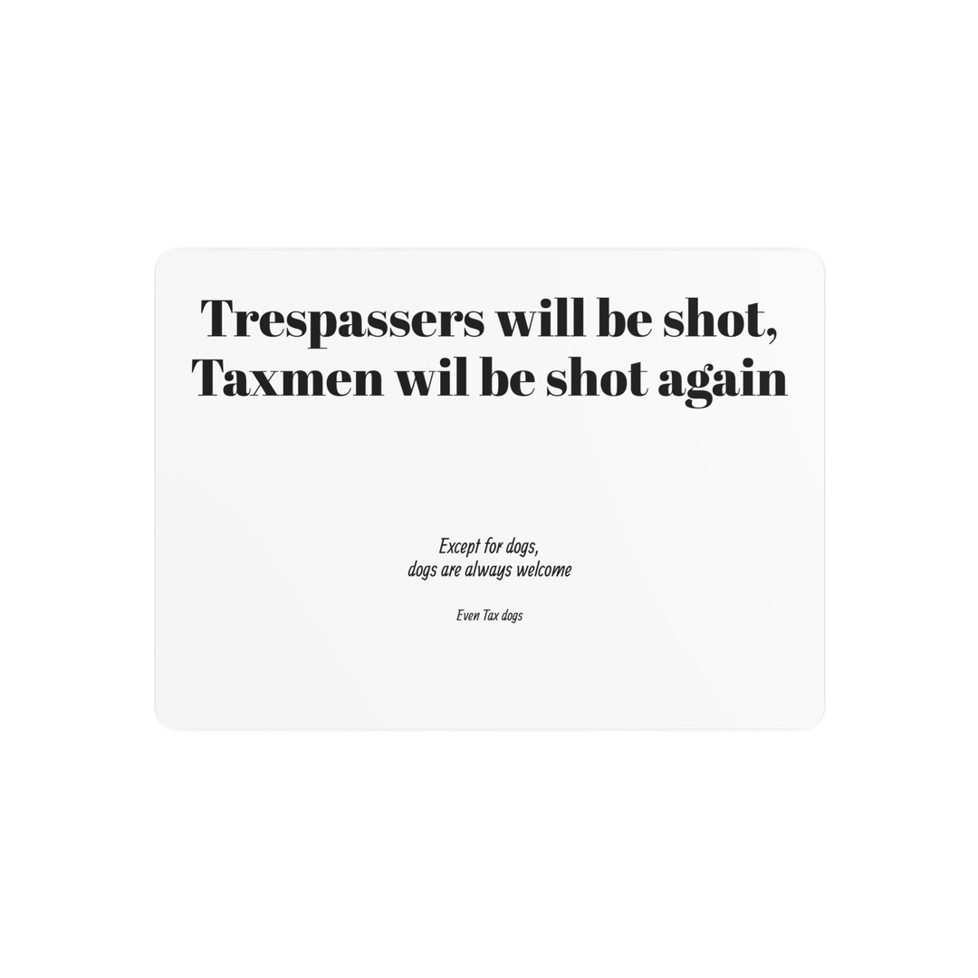 Trespasser Sign - Etsy