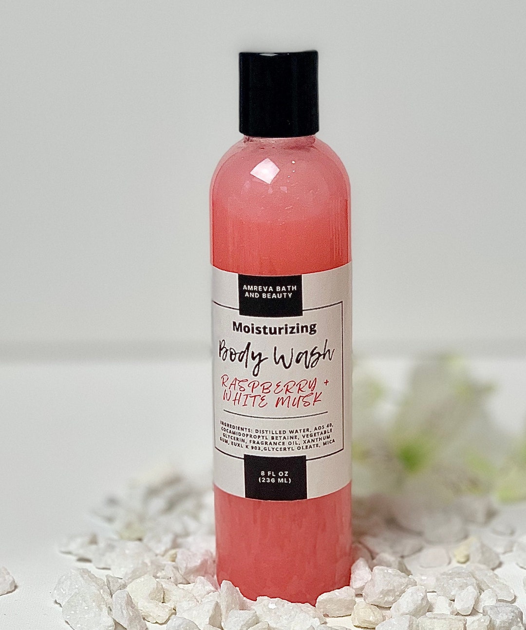 Raspberry & White Musk Body Wash, Shower Gel, Moisturizing Liquid Soap ...