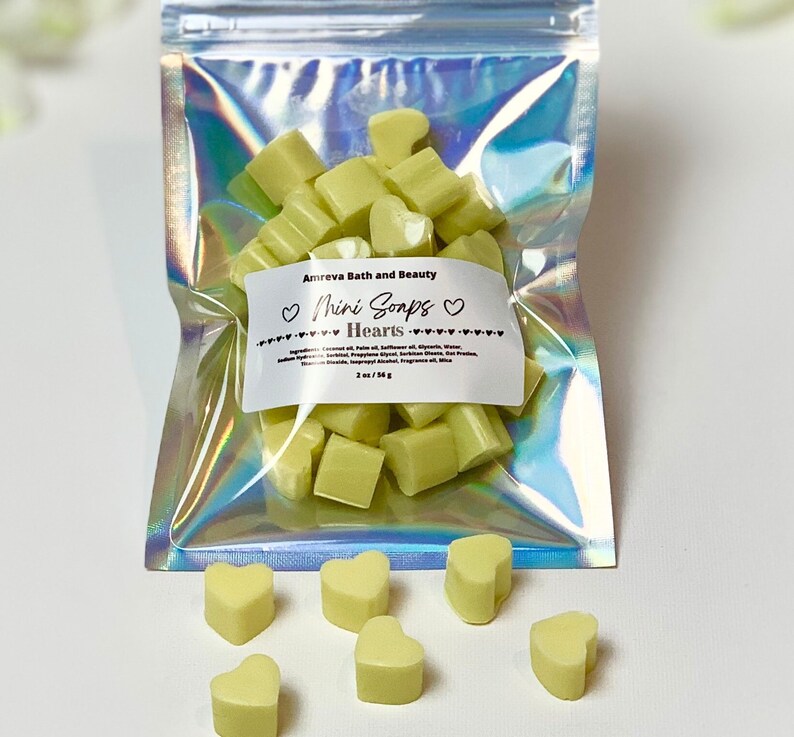 Mini Heart Soaps: Handmade Small Soap, 40 Individual Soaps, Party ...