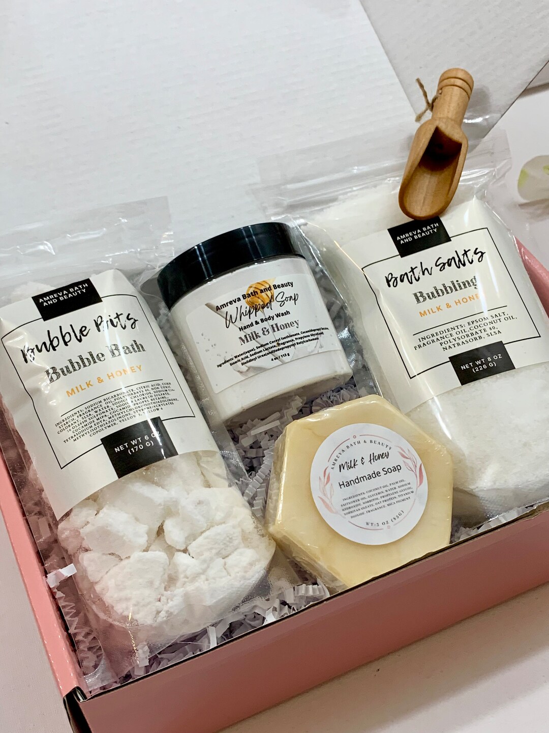 Milk and Honey Gift Box Relaxation Bath Set Gift for Her - Etsy