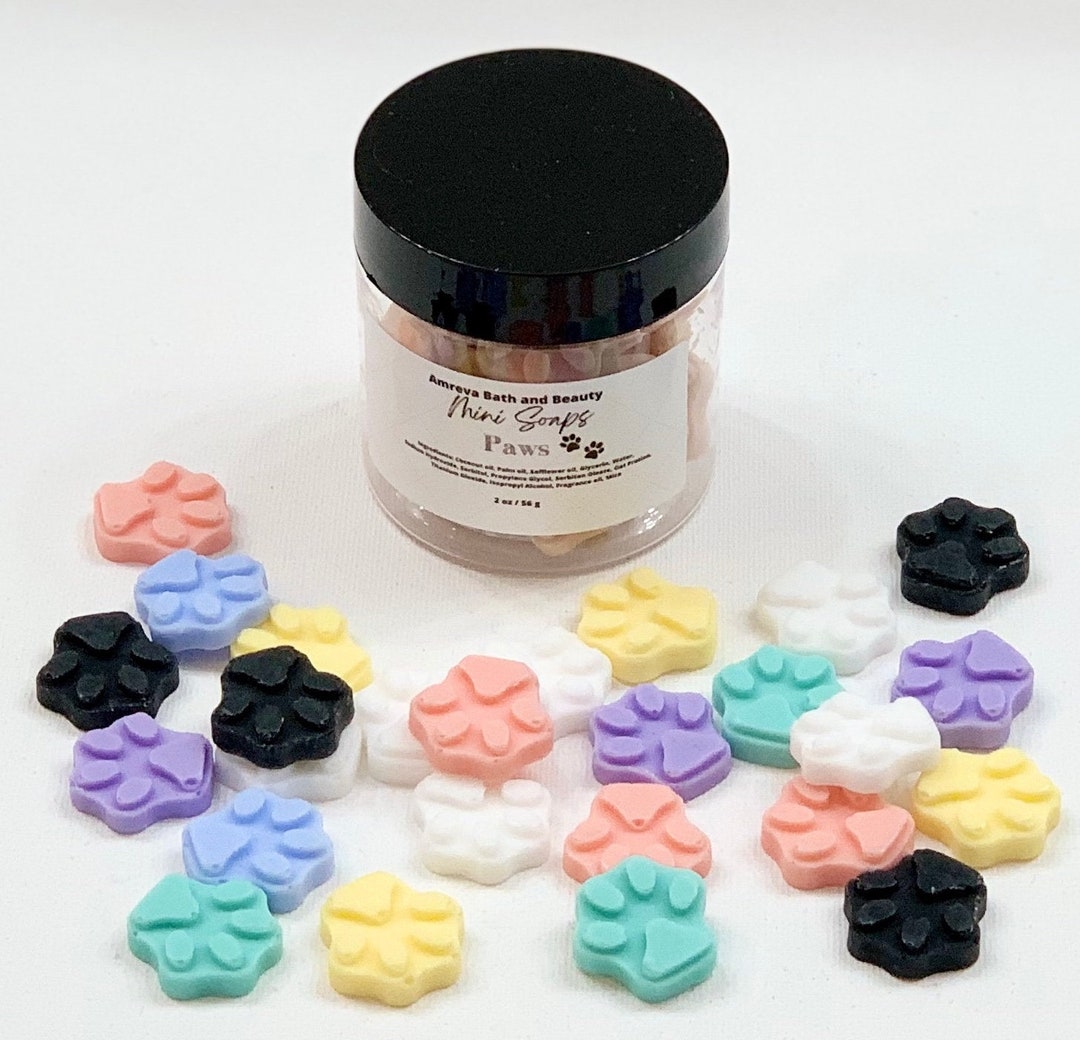 Mini Paw Soap in Jar | Paw Print | Puppy Paw | Cat Paw | Customized ...