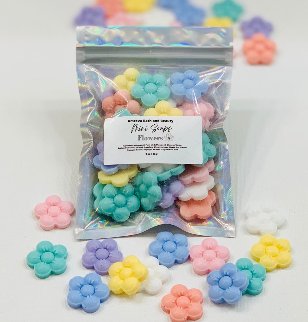 Mini Flower Soap in Bag | Soap Favors | Handmade Soap | Kids Soap ...