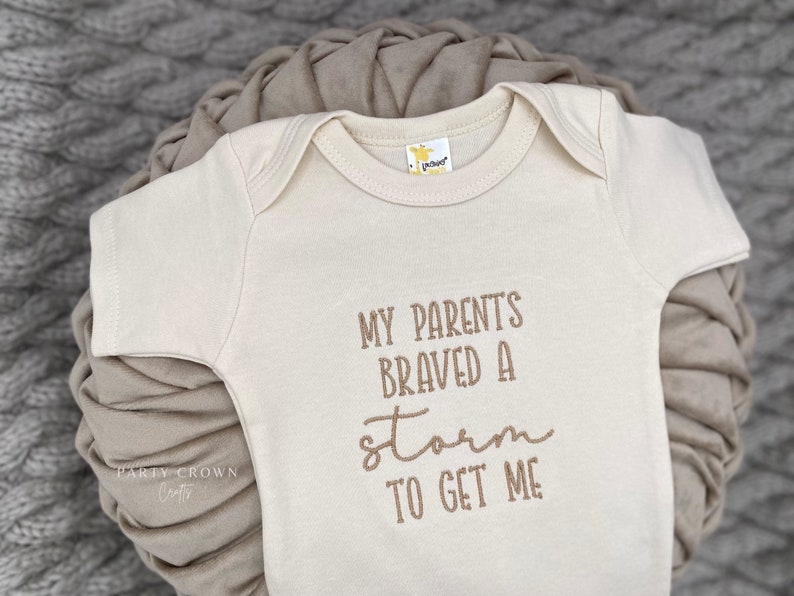 Embroidered My Parents Braved the Storm to Get Me Bodysuit • Rainbow ...