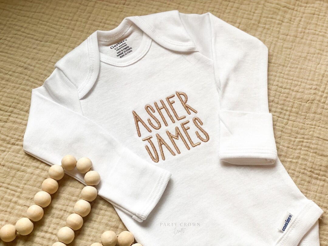 Custom Embroidered Onesies® Brand Personalized Baby Girl Onesies ...