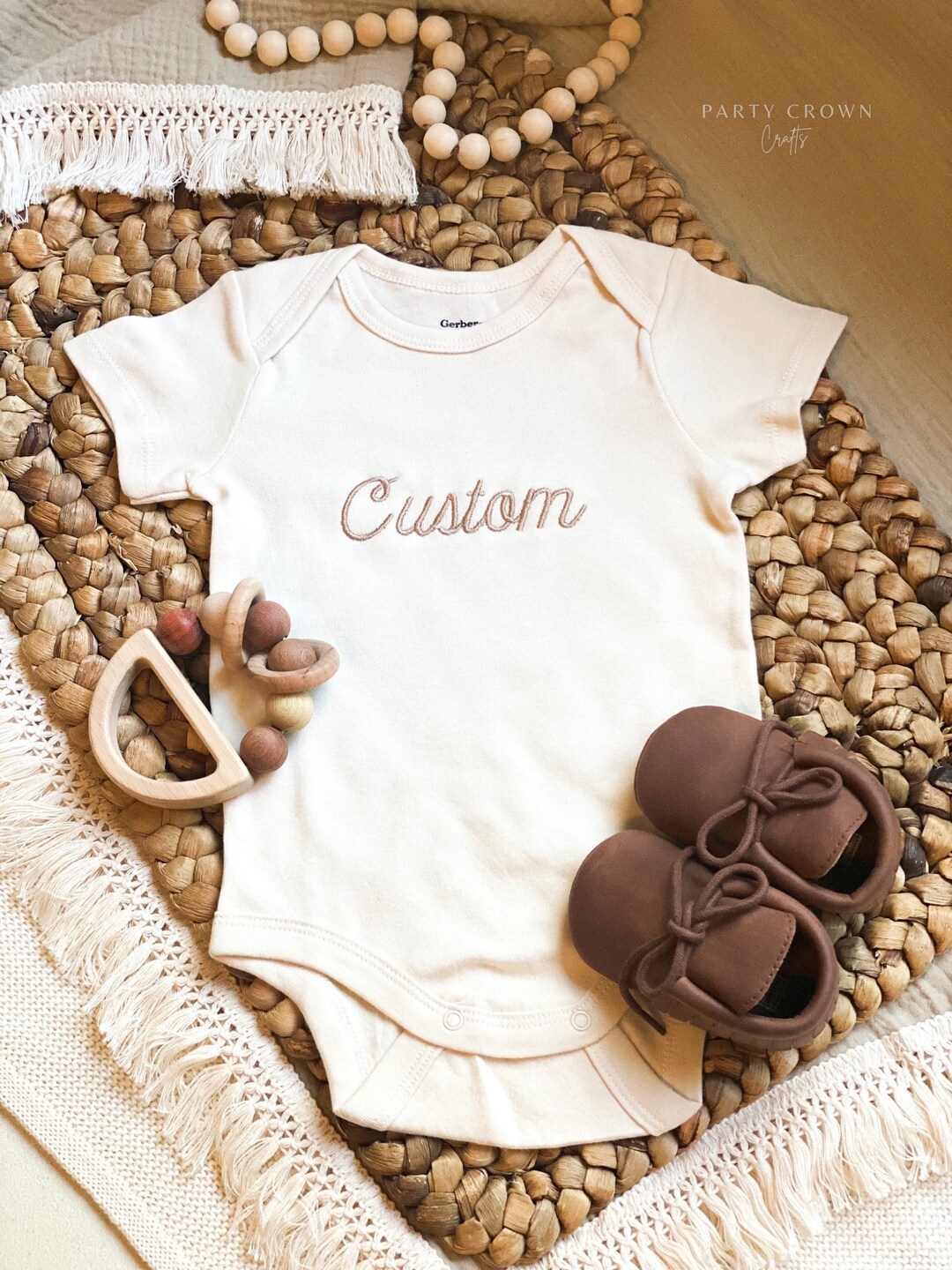Custom Embroidered Onesies® Brand Personalized Baby Girl Onesies® Brand ...