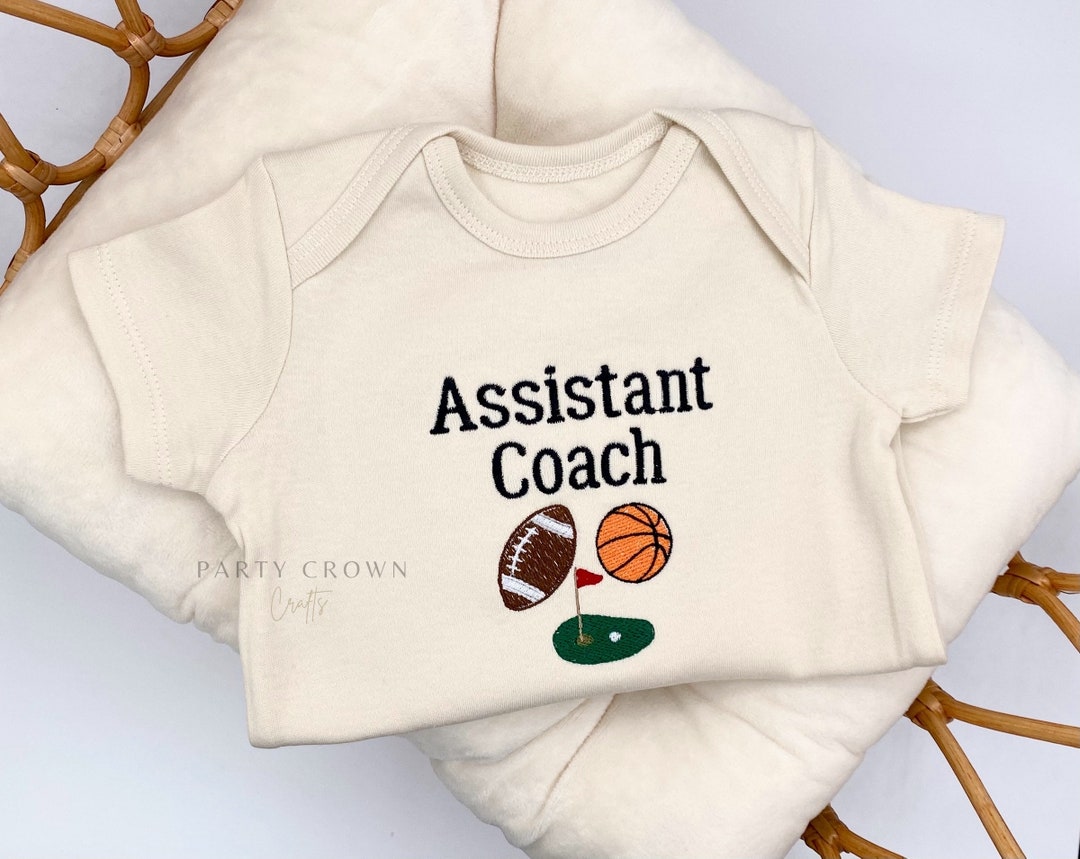 Embroidered Custom Assistant Coach Baby ONESIES® Brand • Baby Assistant ...
