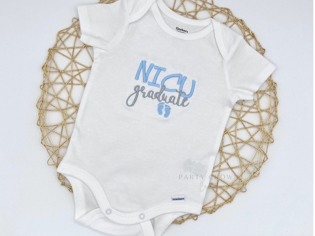 Embroidered NICU Bodysuit • NICU Graduate ONESIES® Brand • Nicu Take ...