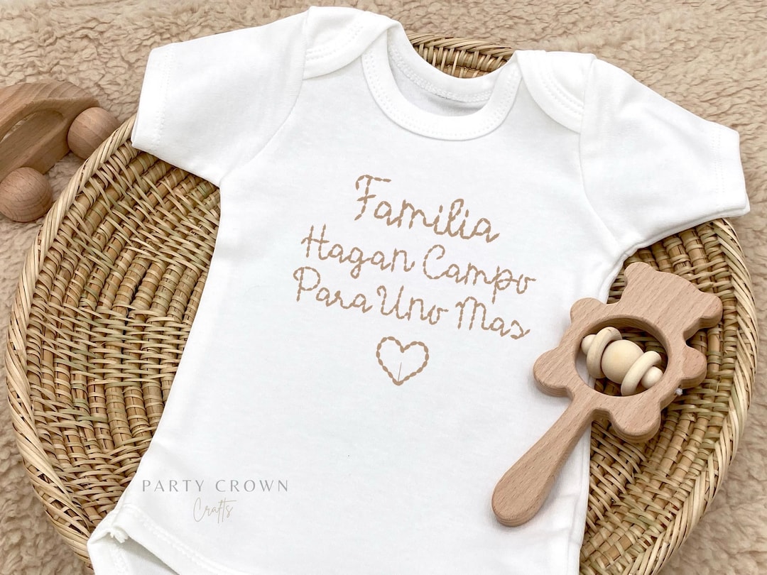 Embroidered Familia Hagan Campo Para Uno Mas Bodysuit • Spanish ...