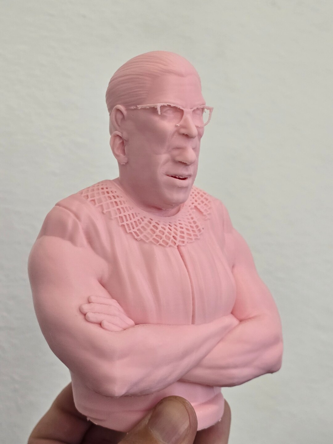 3D Printed Pink Vin Diesel Ruth Bader Ginsburg Ruthdiesel Bader ...