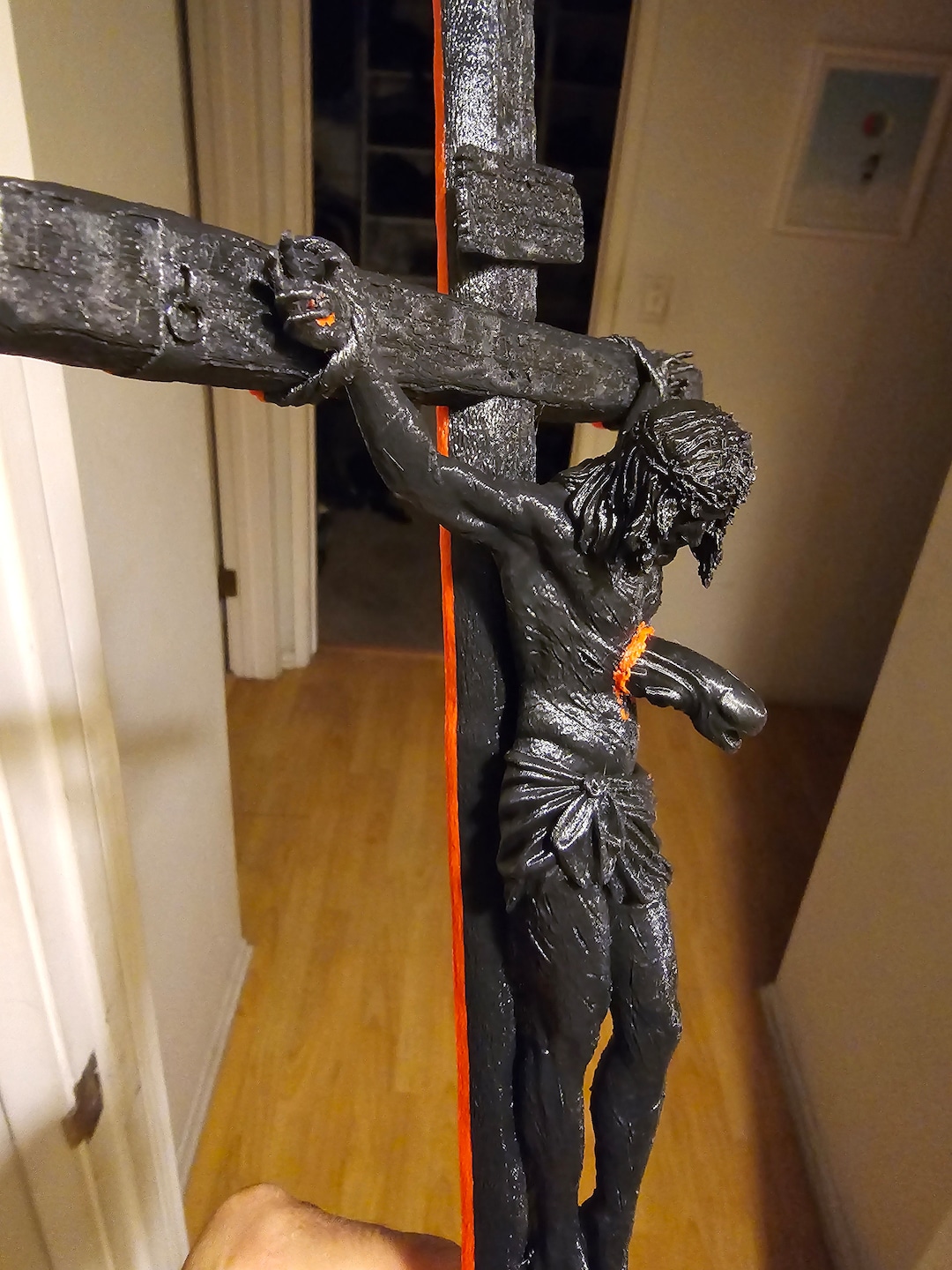 100% Solid 3D Printed 12.5 Tall Xenochrist Jesus Chestburster Alien ...