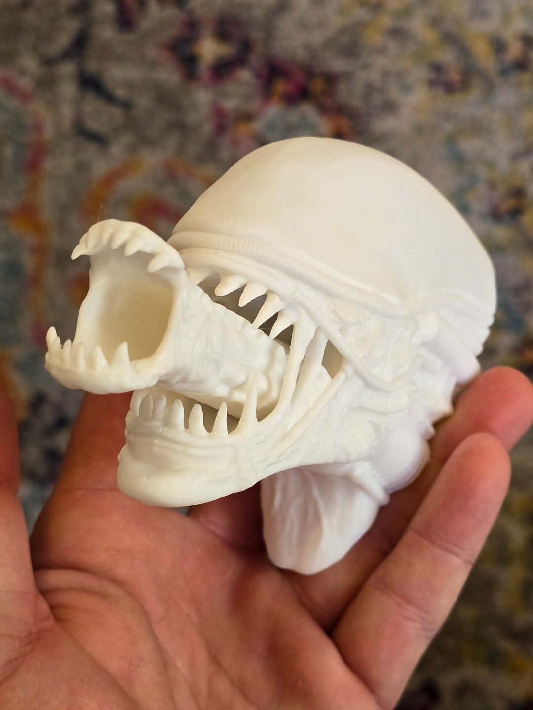 3D Printed White Xenomorph Alien Pen Holder - 100% Infill 248g (8.78oz ...