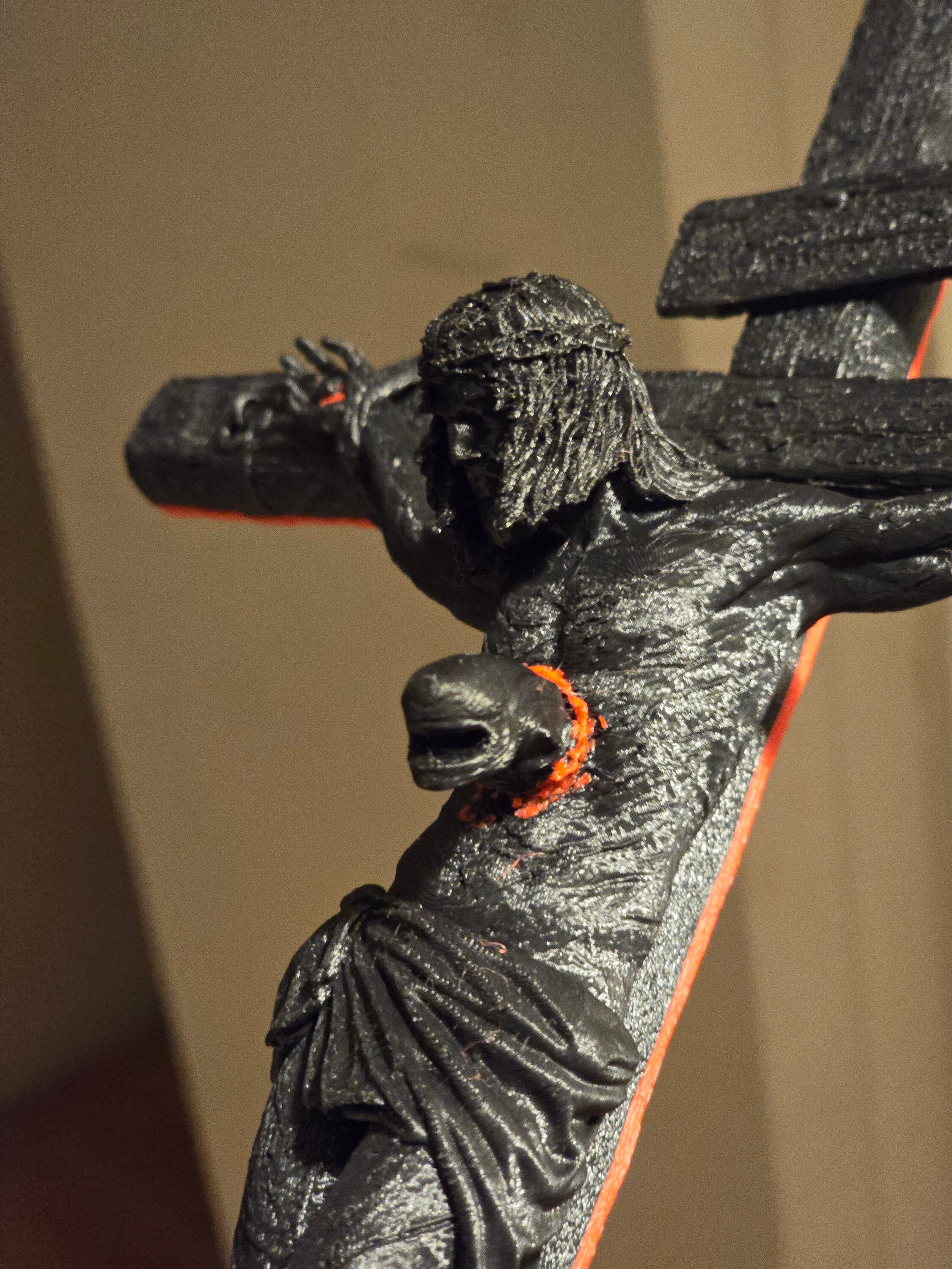 100% Solid 3D Printed 12.5 Tall Xenochrist Jesus Chestburster Alien ...