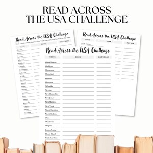 Reading Challenge Bundle, Book Reading Trackers, Book Bingo, Fun ...