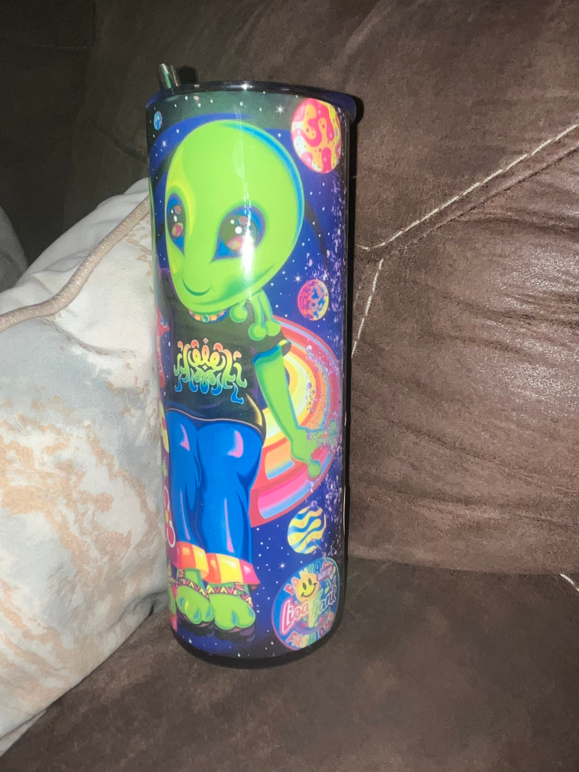 Alien Lisa Frank Inspired Tumbler alien BFF - Etsy