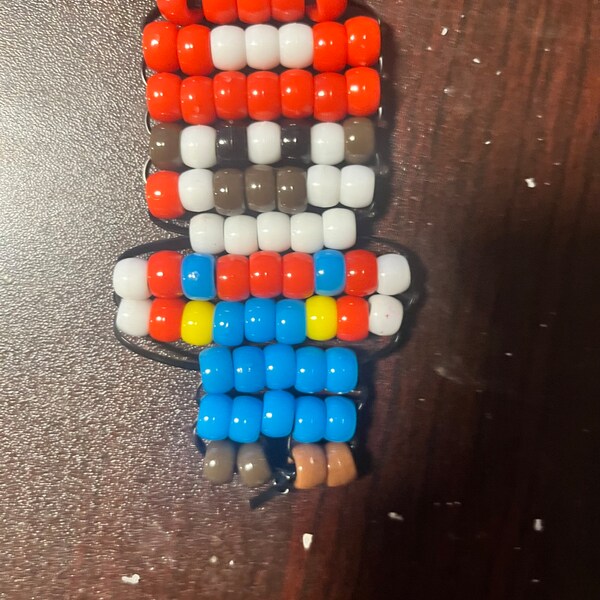 Pony Bead Keychain - Etsy