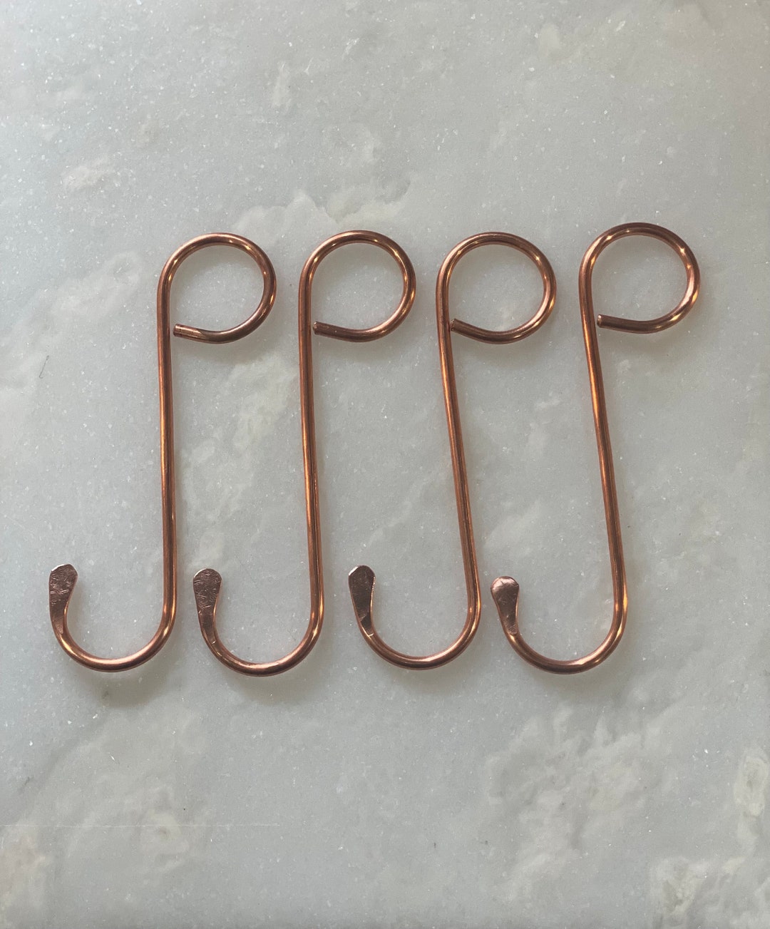 Copper S Hooks 4” Closed Loop End (4 Pack) - Etsy