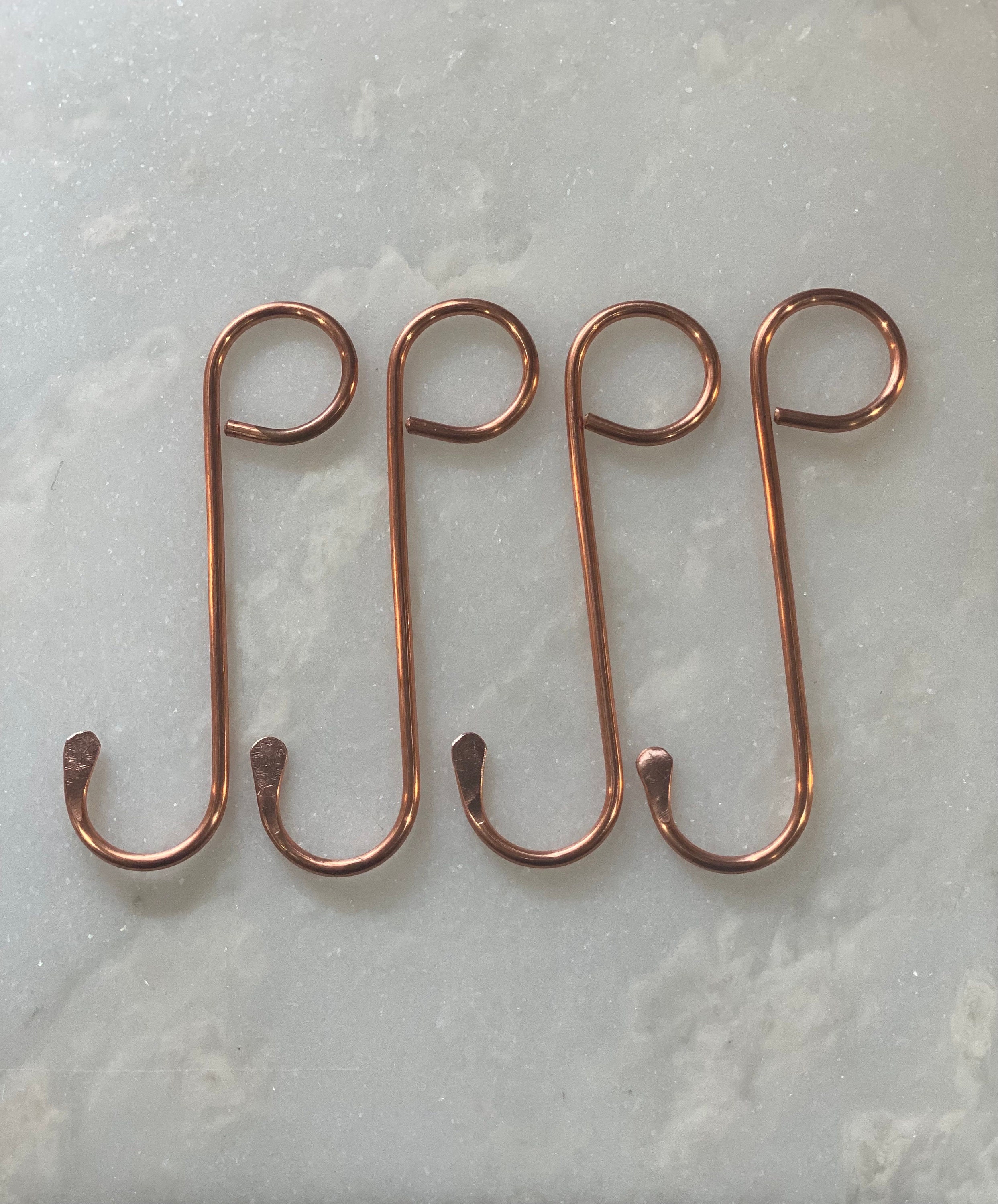 Copper S Hooks 4” Closed Loop End (4 Pack) - Etsy