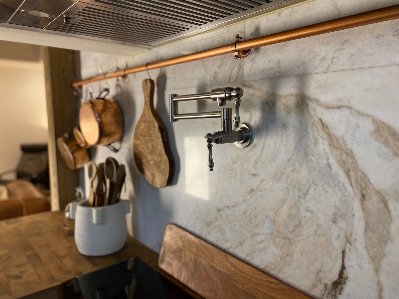 Copper Pot Rail Copper Pot Rack - Etsy