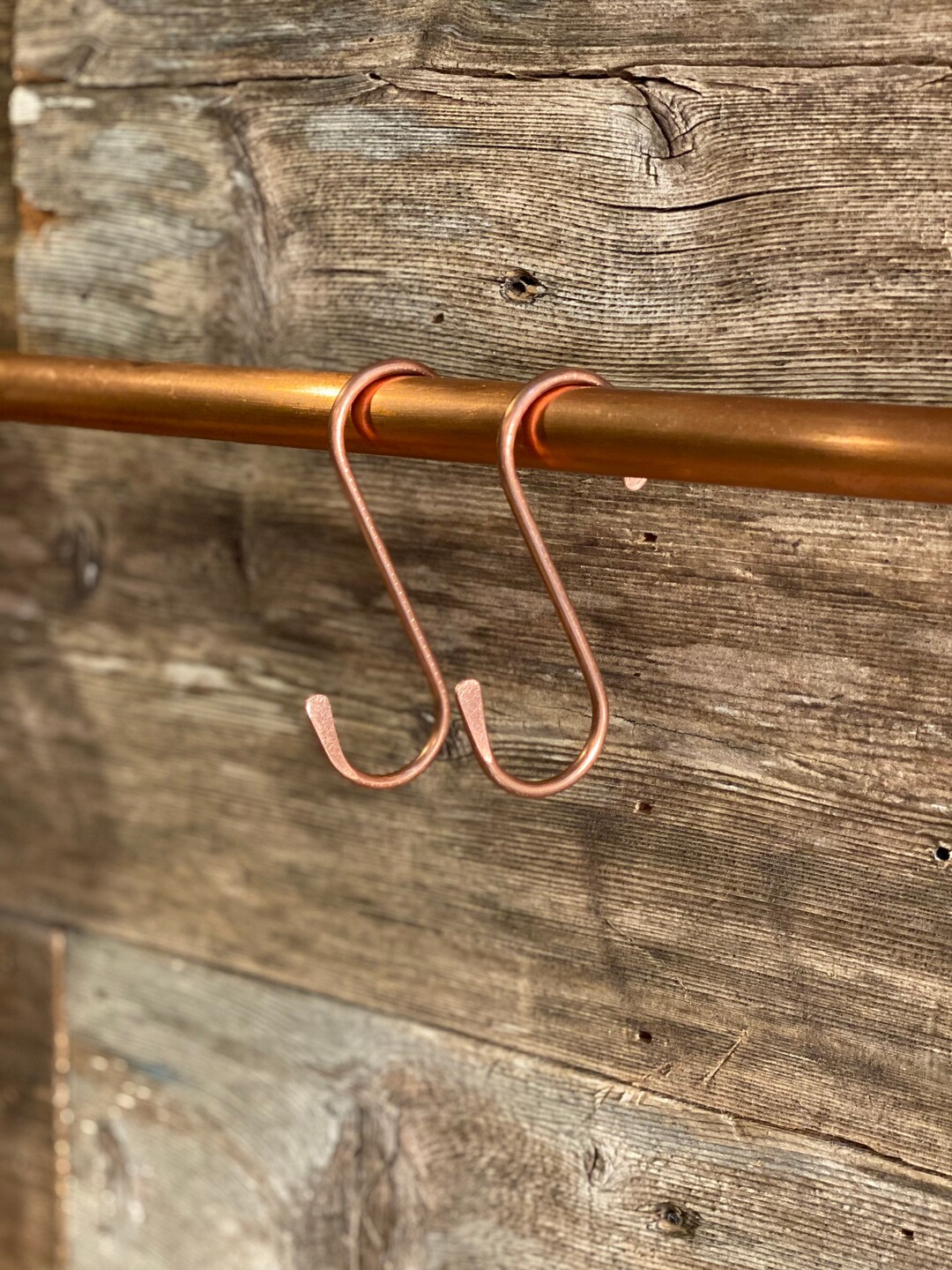 Copper S Hooks 3” (2 Pack) - Etsy