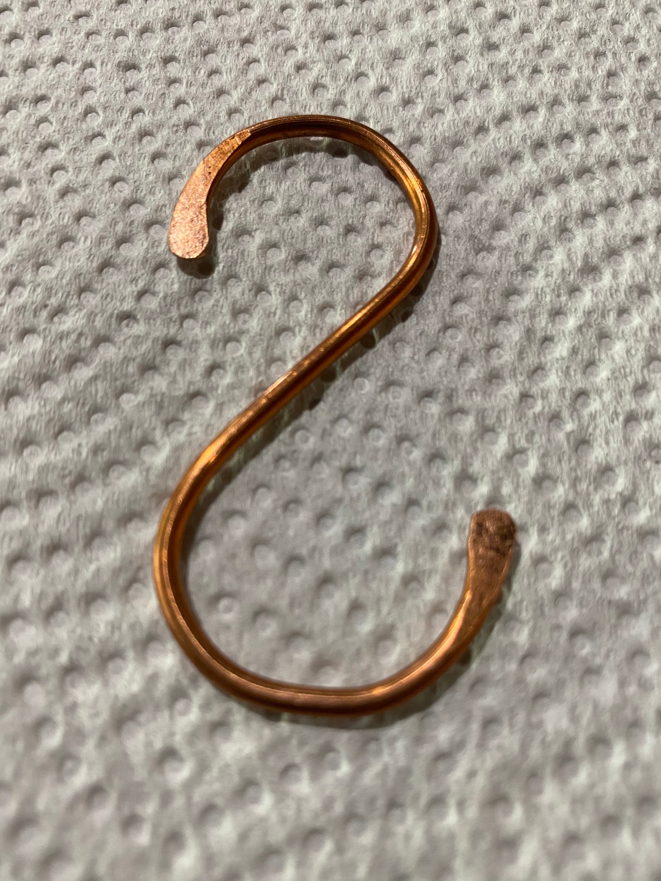 Copper S Hooks 3 4 Pack | Etsy