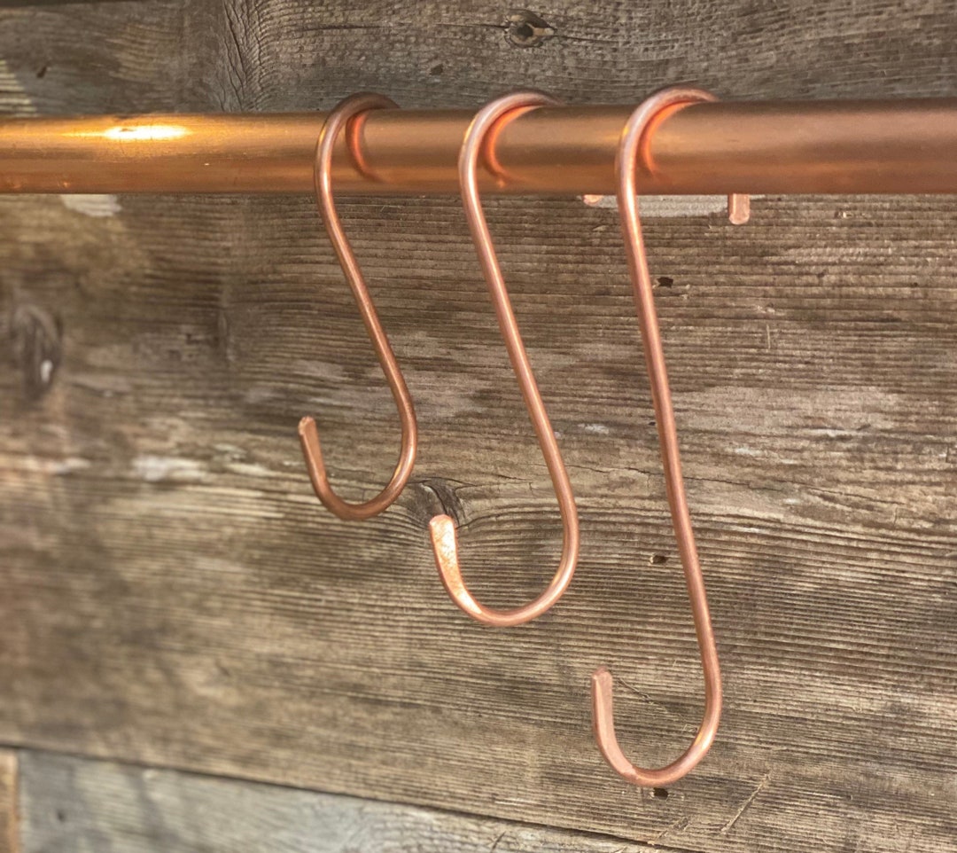 Copper S Hooks Variety Pack of 3”,4”,5” - Etsy