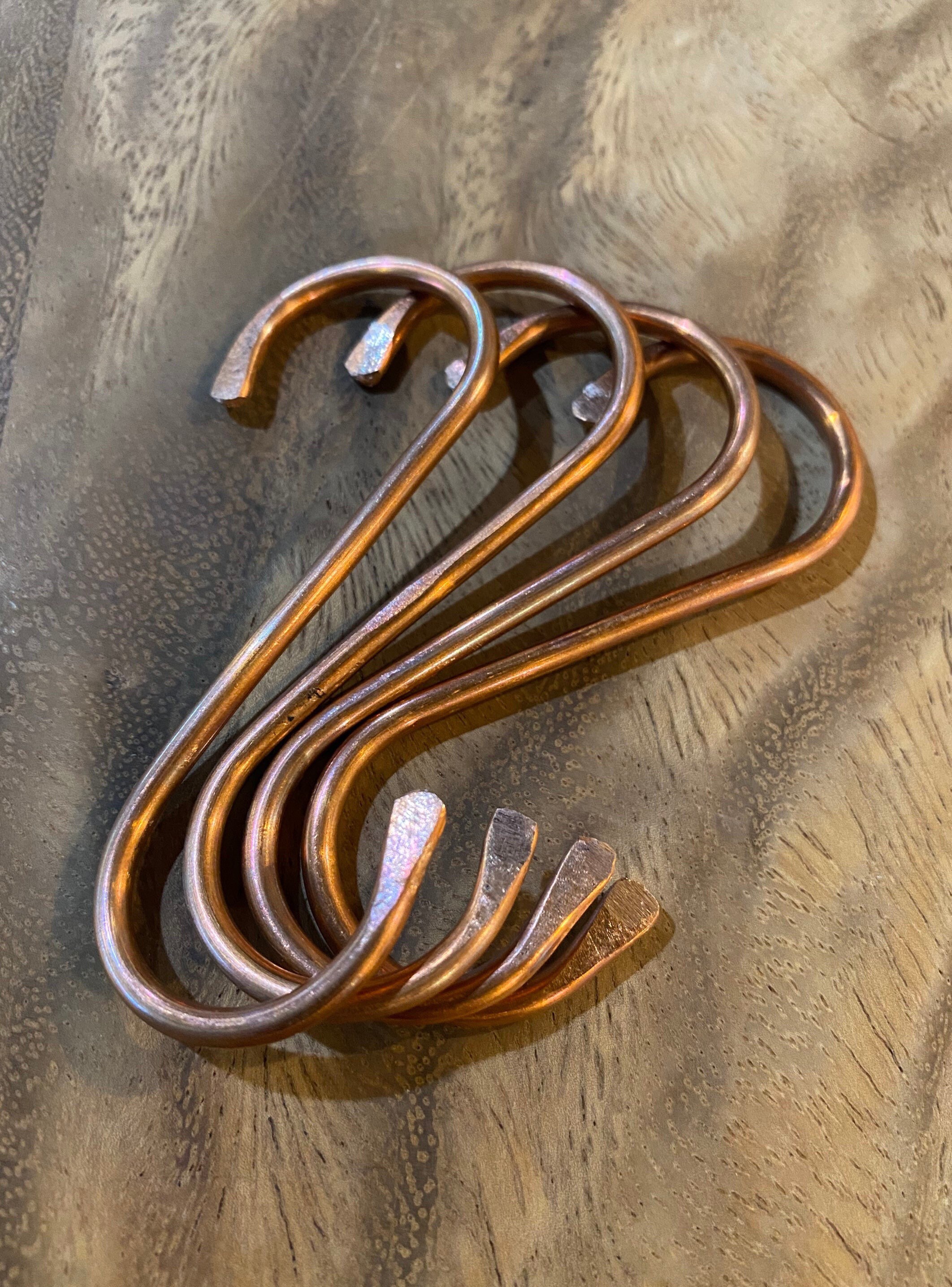 Copper S Hooks 3 4 Pack | Etsy