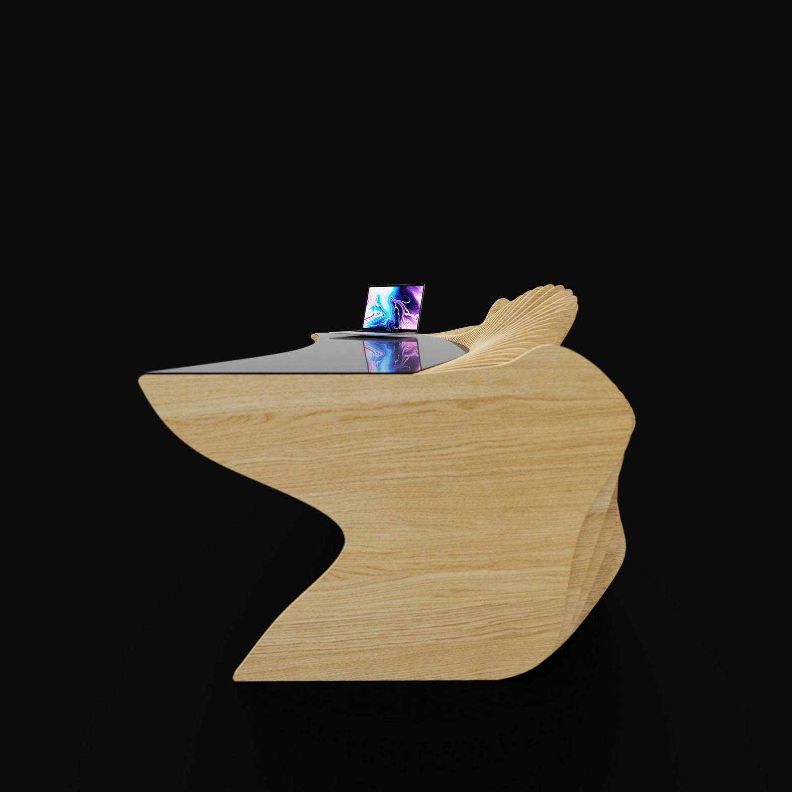 Unique Luxury Hand-made in USA // WAVES DESK V2 by Modern Furniture in ...